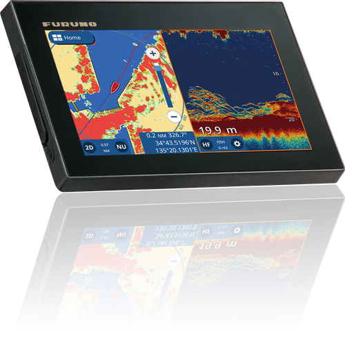 Furuno GP1971F 9" Fish Finder/Chartplotter with C-MAP 4D Charts w/o ...