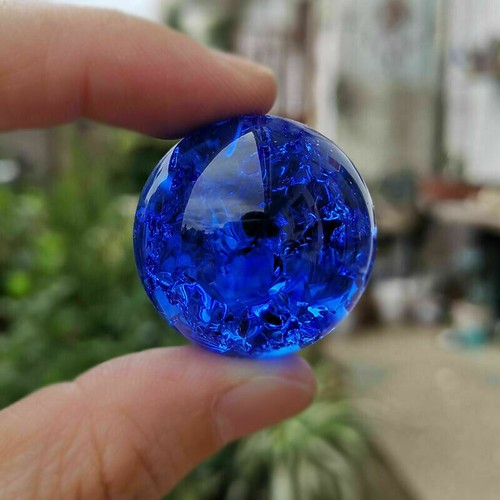 40MM Crystal Ice Crack Glass Ball Paperweight Water Fountain Bonsai ...