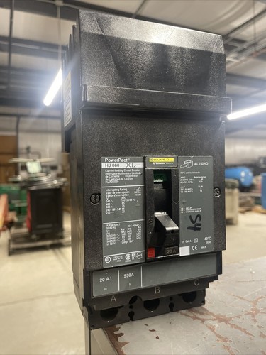 HJA36020 SQUARE D 20 amp 600 volt PowerPact HG I line 65k Circuit ...