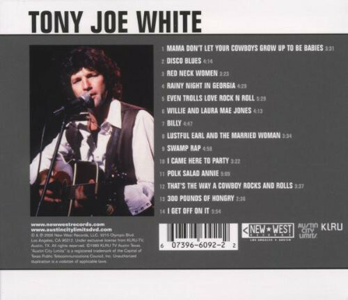 TONY JOE WHITE, LIVE FROM AUSTIN TX, RARE CD ALBUM DIGIPACK, US 2006 ...