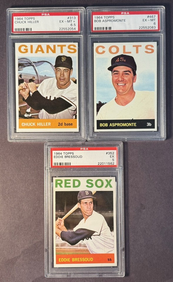 1964 Topps Baseball Complete Set (1-587) Mantle Mays Rose Niekro Rc PSA ...