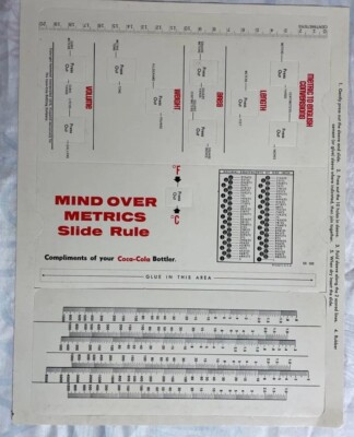 vintage Coca-Cola Metric Conversion Calculator Mind Over Metrics Slide ...