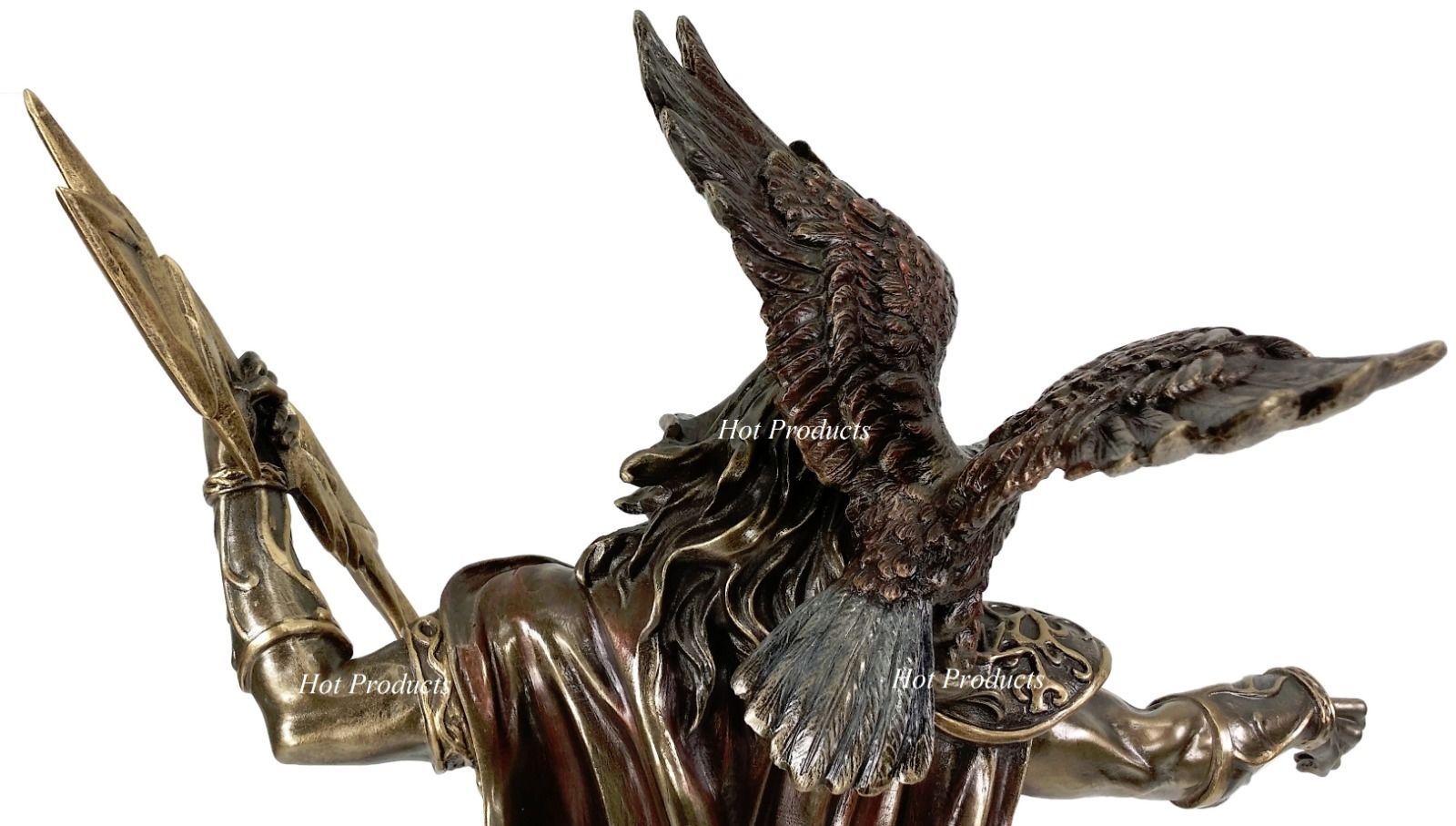 LARGE 20" Zeus God of Thunder Lightning Bolt Greek Mythology Statue ...