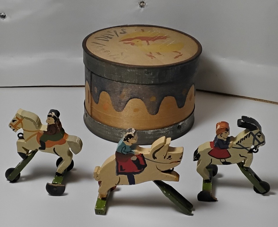 Vintage Wooden Toy Animal Races | eBay