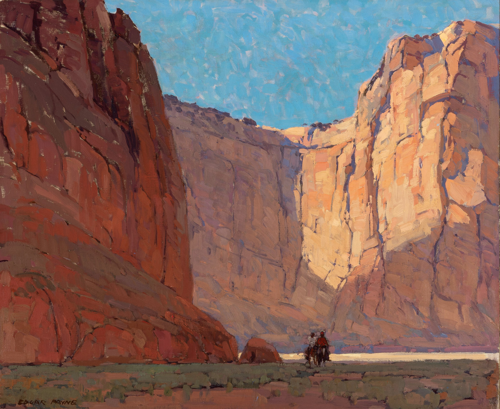Edgar Alwin Payne: Sunset, Canyon de Chelly Archival Quality Fine Art ...