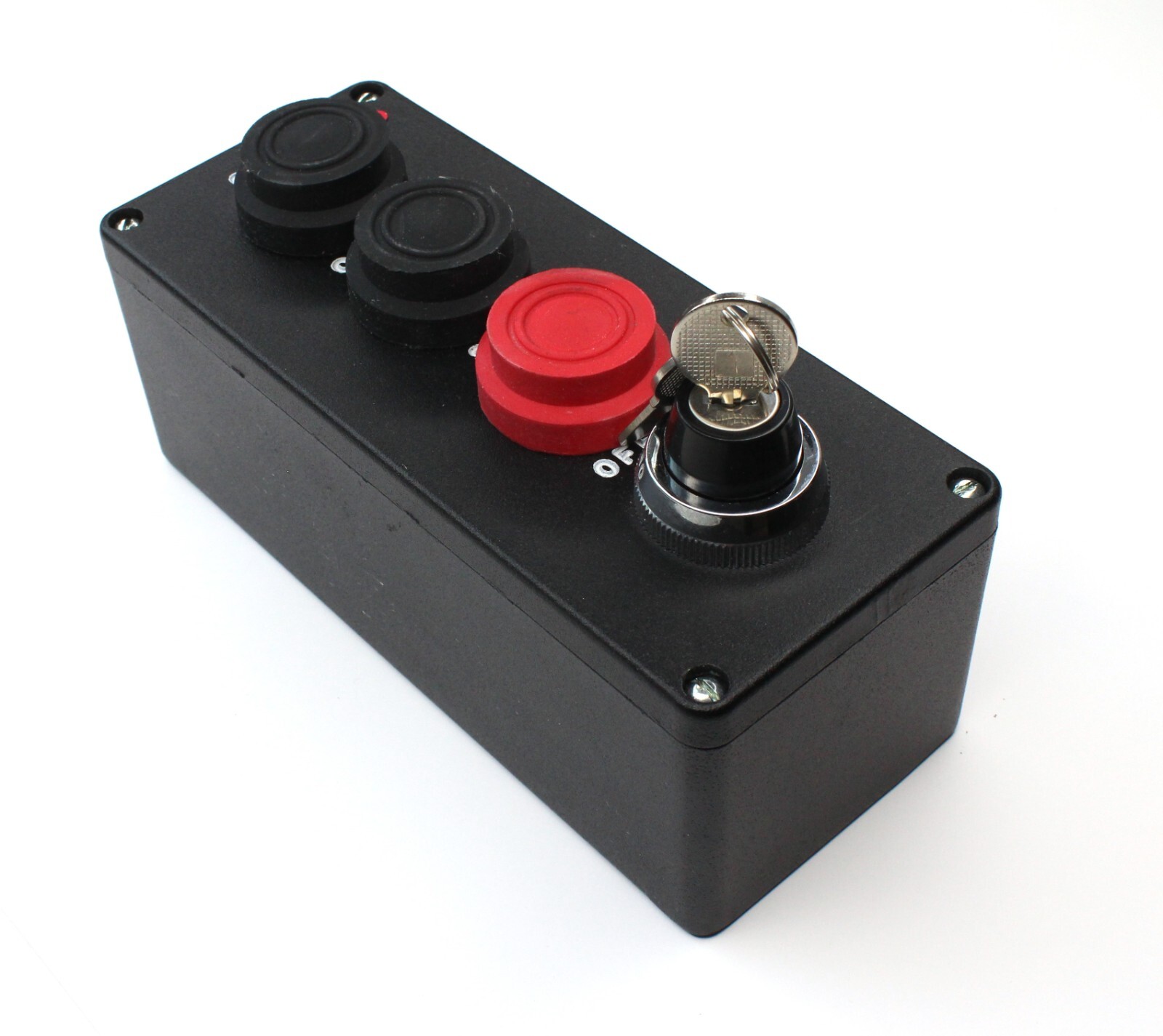 NEMA 4/12 Commercial 3 Button Wall Station with Keyed Lockout, Surface ...