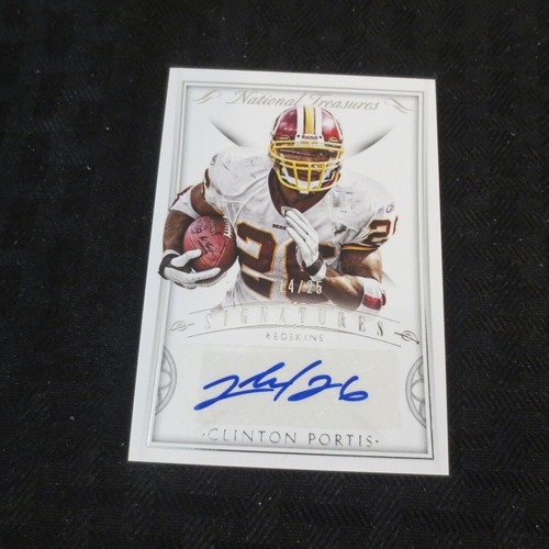 2015 National Treasures Clinton Portis Autograph Redskins 14/25 | eBay