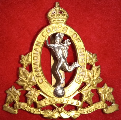 S4 - Canadian Corps of Signals Cap Badge, 1920-22 | eBay