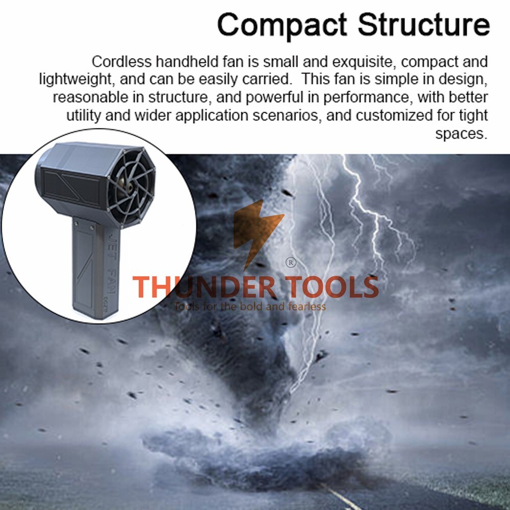 Thunder Tools Handheld Ducted Turbofan 70mm Brushless Motor Jet Fan ...