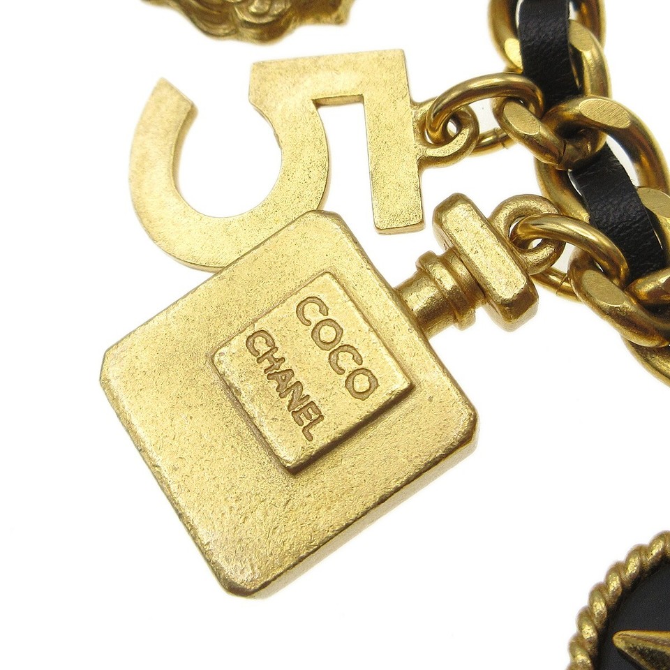 Chanel Icon Charm Bracelet Bangle Gold 95P 160756 | eBay