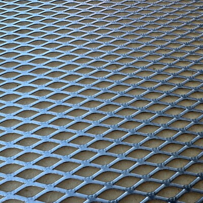Expanded Metal 20mm x 8mm x 1.00mm - MILD STEEL - FLATTENED 240mm x ...