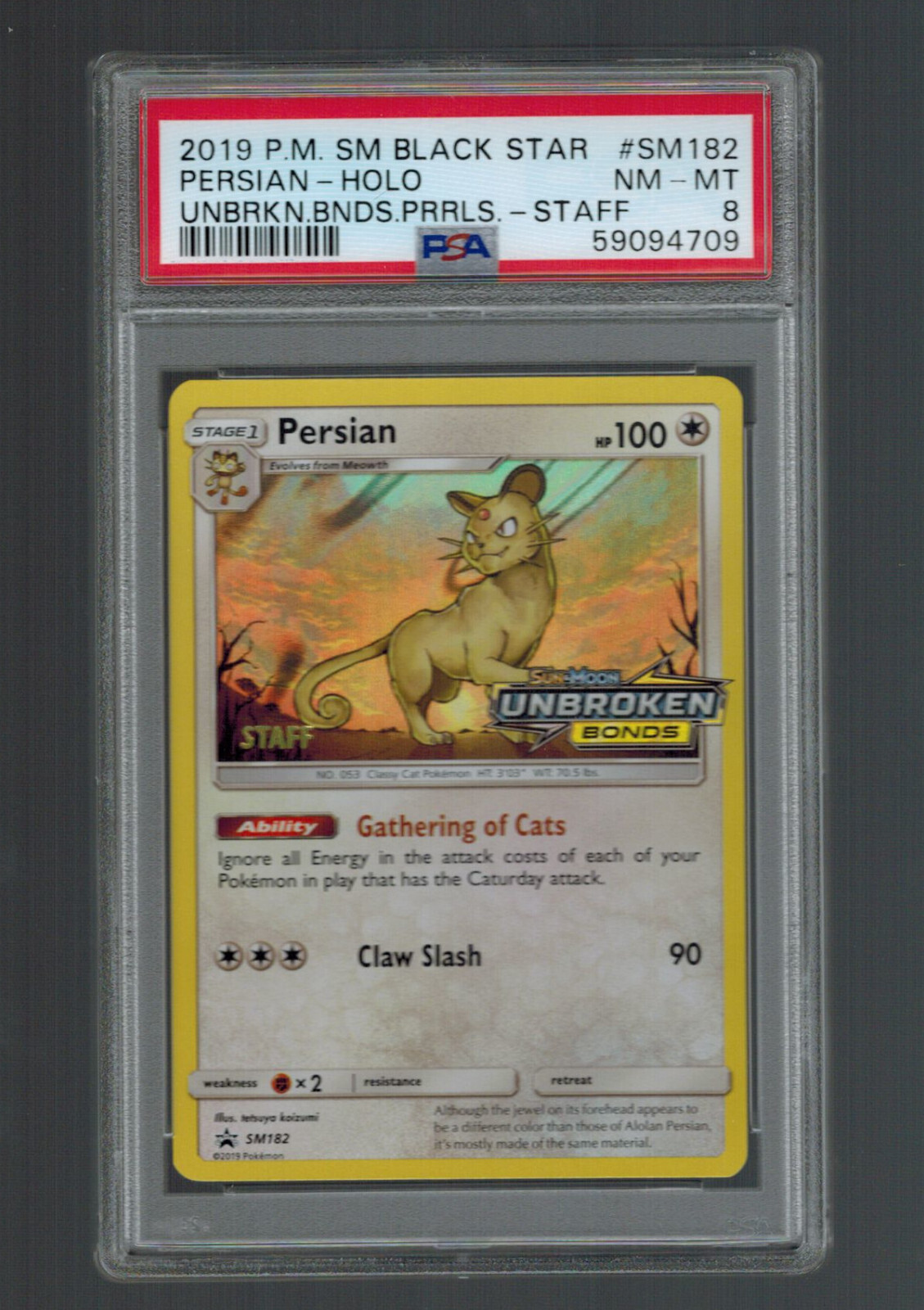 Persian - (Prerelease) [Staff] SM182 Sm Promos Holo for sale online | eBay