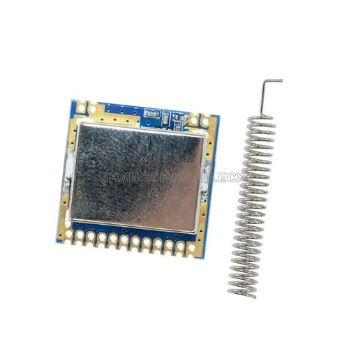 Mini SI4463 2000M 433Mhz Remote Wireless Transceiver Module + Antenna ...