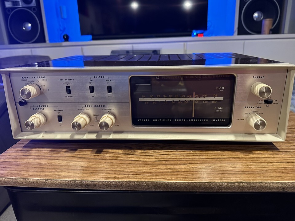 1961 Vintage Pioneer SM-6205 Stereo Tube Receiver | eBay