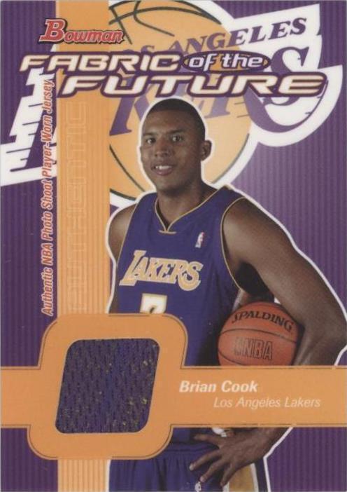 2003-04 Bowman Rookies & Stars - Fabric of the Future Brian Cook #FF-BC ...