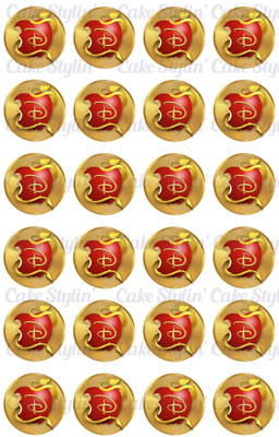 24 x DESCENDANTS Edible Wafer Paper Cupcake Toppers Cake Decoration ...