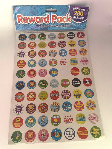 A4 size 280 stickers Reward Pack - Happy Faces, Reward & Motivation ...
