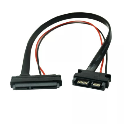 SATA 5V Cable Serial ATA 22 Pin 7+15 Female To Slimline SATA 13 Pin 7+6 ...