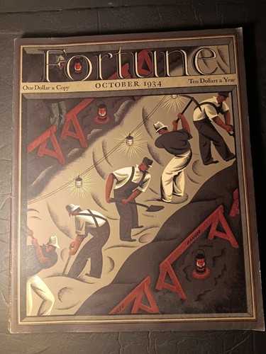 VINTAGE OCTOBER 1934 FORTUNE MAGAZINE - BEAUTIFUL CONDITION - GREAT ADS ...