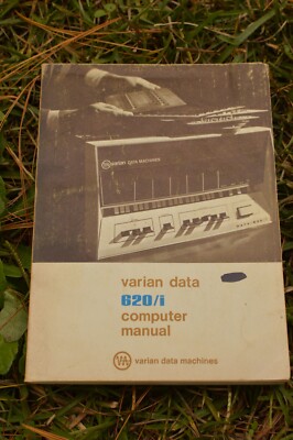Vintage Varian Data 620/i Computer Manual | eBay