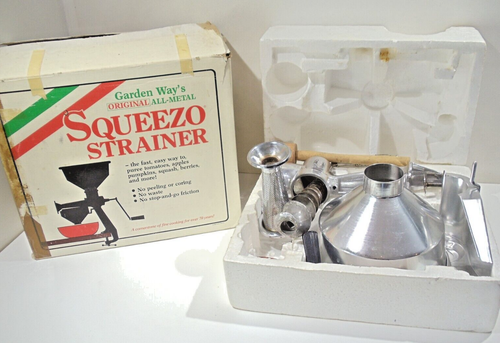 VINTAGE The Original All Metal Squeezo Strainer by Garden Way | eBay