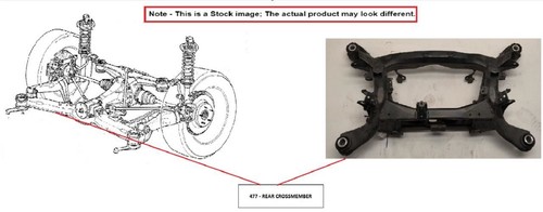 REAR CROSSMEMBER SUBFRAME 2123503805 2012-2018 MERCEDES-BENZ CLS550 | eBay