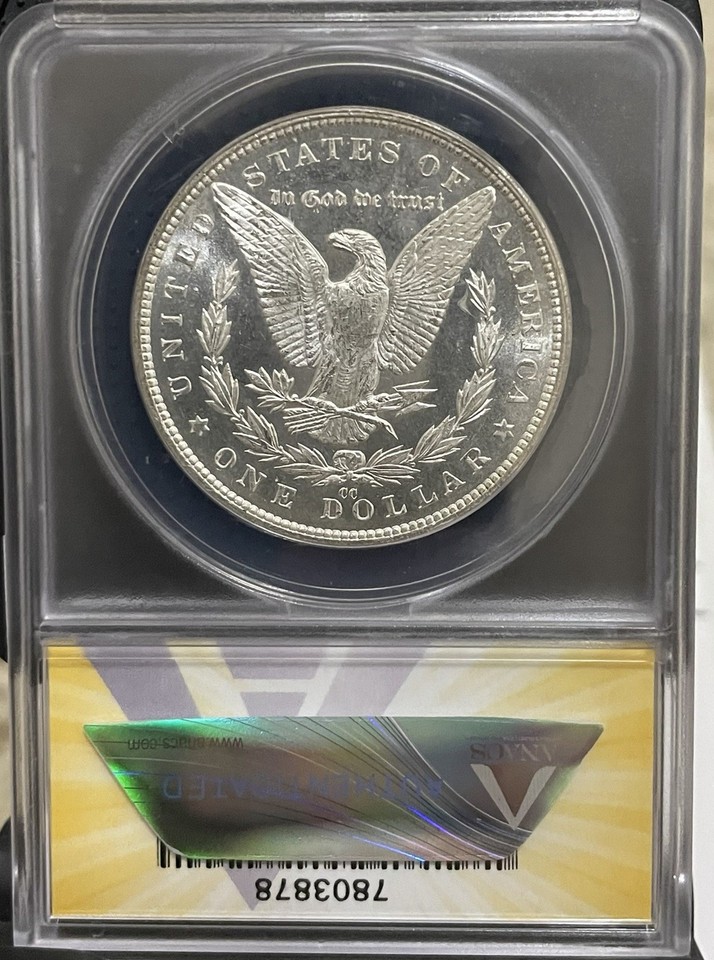 MS63 PL 1882-CC Morgan Dollar ANACS MS63 PL PROOF LIKE looks 64 DMPL ...