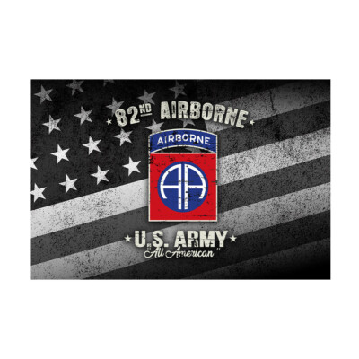 WW2 - WWII - Drapeau commémoratif - US Army 82nd Airborn | eBay