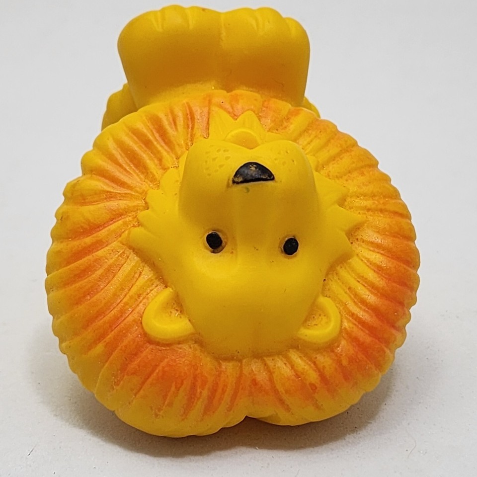 Vintage First Years Lion Squeak Bath Toy 1979 Avon Soft Rubber Plastic ...