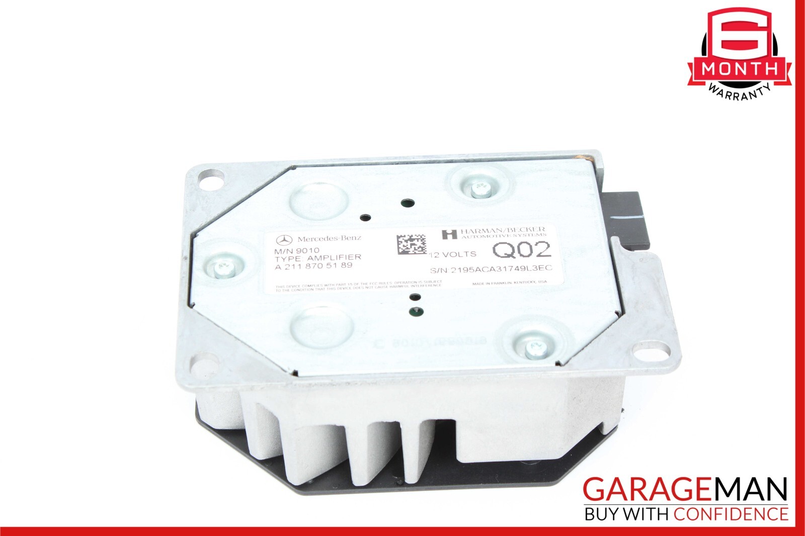 08-18 Mercedes X164 GL450 R350 Subwoofer Amp Amplifier Harman Becker ...