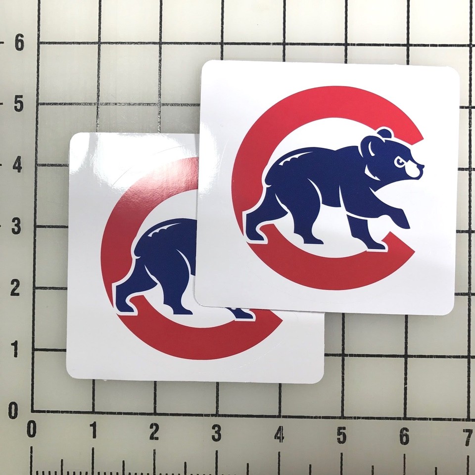 Chicago Cubs 3.5" Wide VInyl Decal Sticker - BOGO | eBay