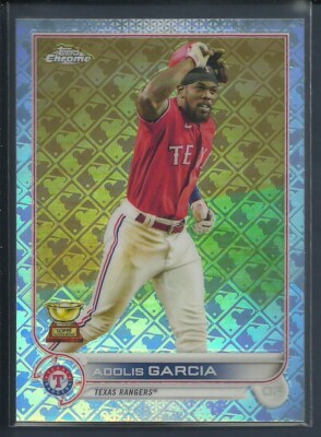 Adolis Garcia 2022 Topps Chrome Mega Box Rookie Cup LOGOFRACTOR Texas ...