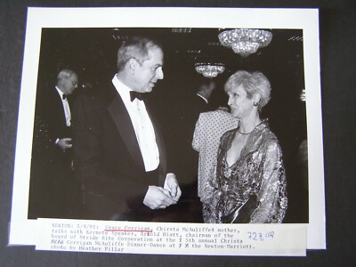 Glossy Press Photo 1991 Grace Corrigan mother of Christa McAuliffe ...