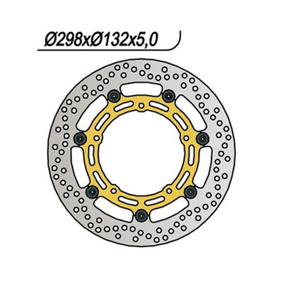 Disque Frein NG 165 Dimensions MM 298-150-132-5, 5-5-8, 5 Flottant | eBay