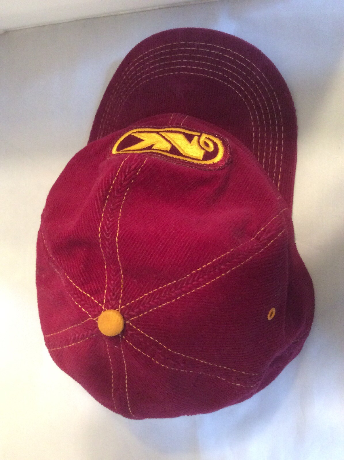 Vtg NK Northrup King Seed Patch K Brand USA Maroon Snapback Trucker Hat ...