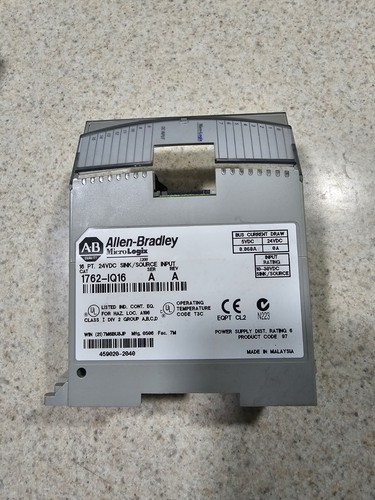 Allen Bradley 1762-IQ16 MicroLogix 16pt 24VDC Sink/Source Input USA | eBay