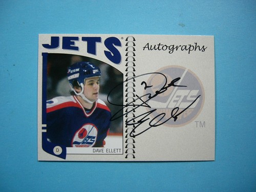 2004/05 IN THE GAME NHL FRANCHISES CARD #A-DEL DAVE ELLETT NM AUTO ...