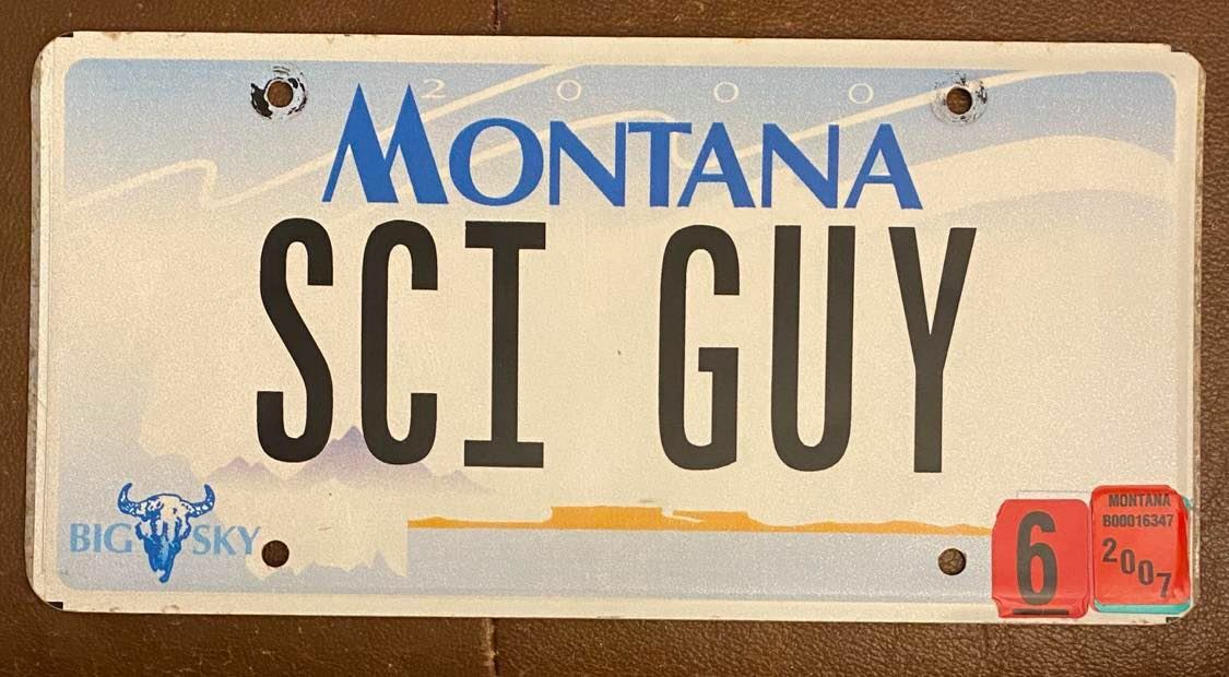 Montana VANITY License Plate SCIENCE GUY | eBay