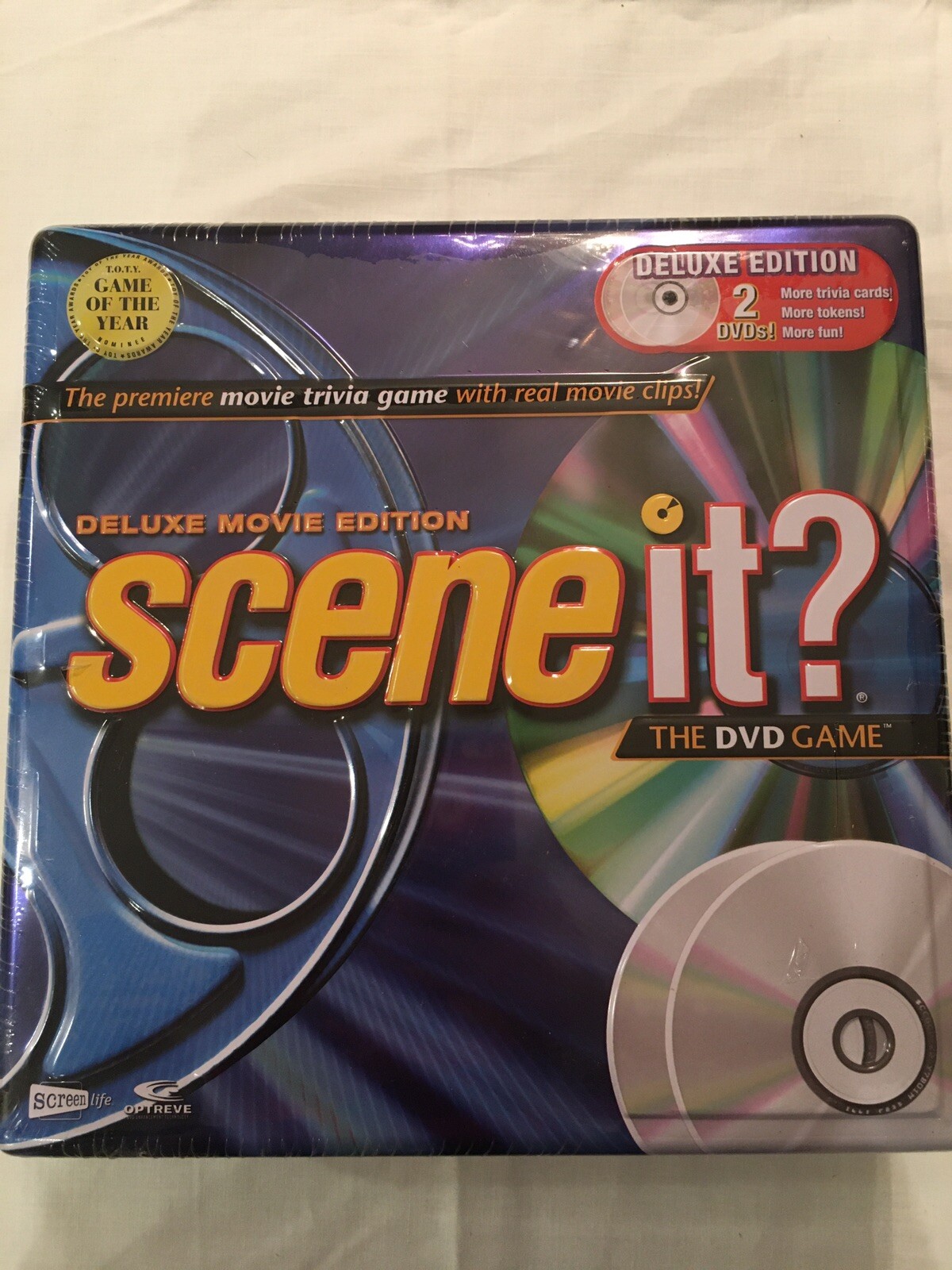 Scene It? DELUXE MOVIE EDITION The DVD Game 2005 in Collector's Tin New ...