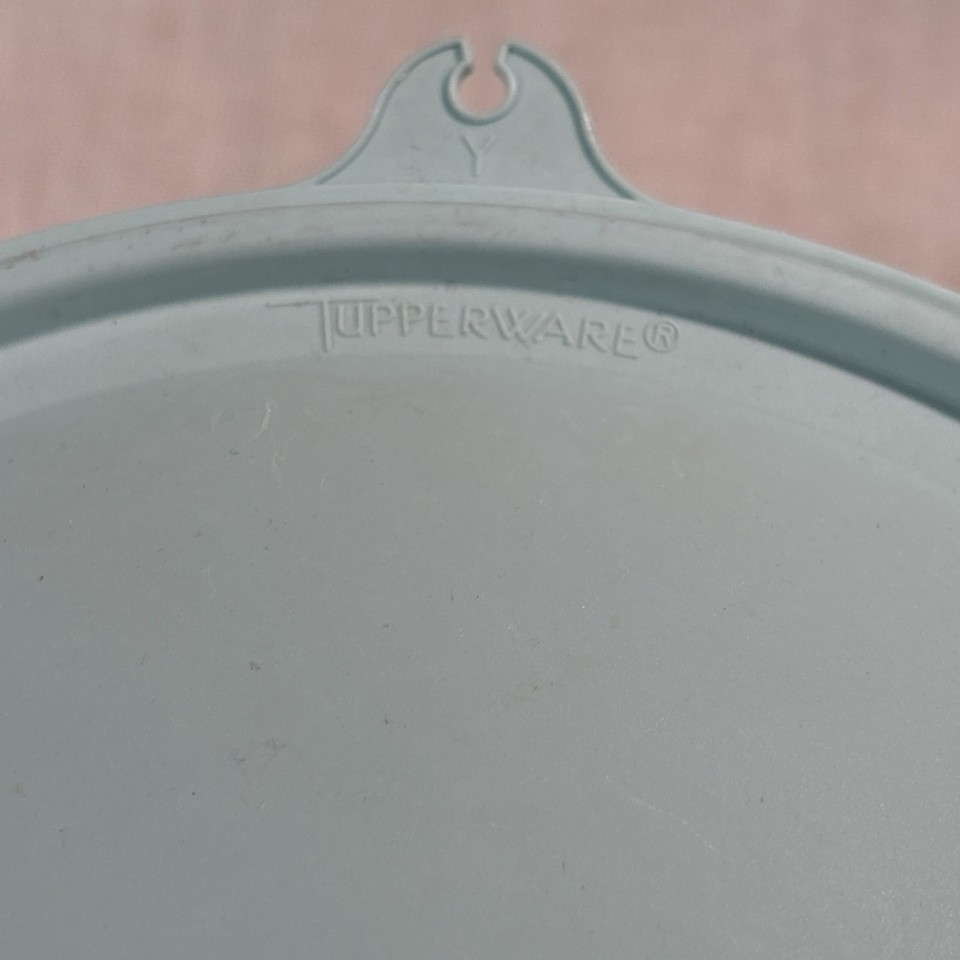 Tupperware Crisp It Lettuce Keeper Storage 1424 Clear Bowl Mint Lid ...