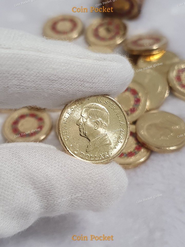 Remembering WWII 80 Years Wreath Remembrance Red Poppy Two Dollar $2 ...