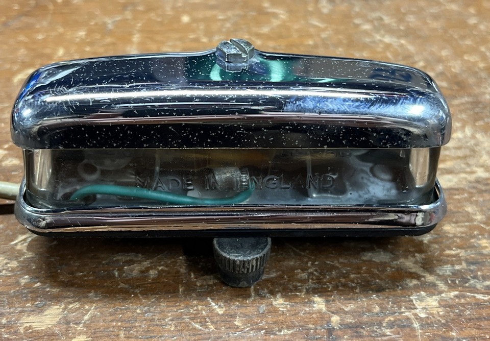 Vintage Hot Rod Chopper Harley License Plate Light Lucas MG Triumph ...