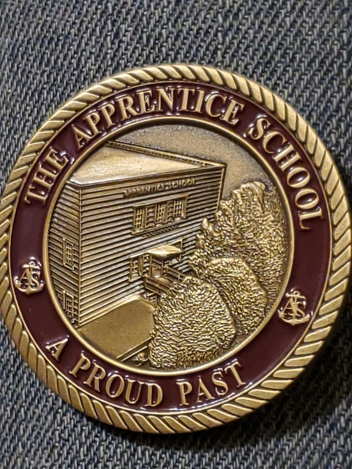 USN The Apprentice School 12/6/12 q Groundbreaking Challenge Coin | eBay