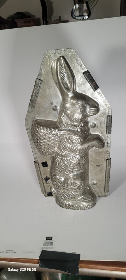 antique metal bunny chocolate mold | eBay
