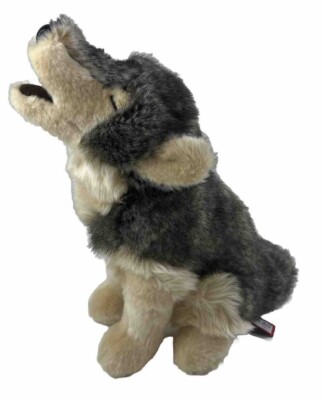 Douglas Cuddle Toys Raina Howling Wolf Realistic Stuffed Animal Plush ...