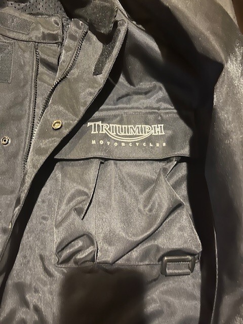 Triumph Motorcycle Jacket The Triple Connection Men's XL Black | eBay