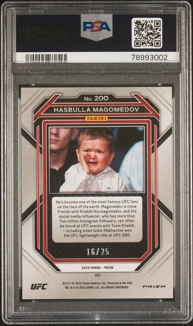 2023 Prizm UFC - Hasbulla Magomedov - Green Pulsar /25 RC Rookie PSA 10 ...