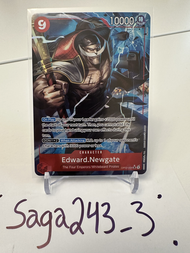 Edward.Newgate OP02-004 Alt Art PRB-01 Premium The Best One Piece Card ...