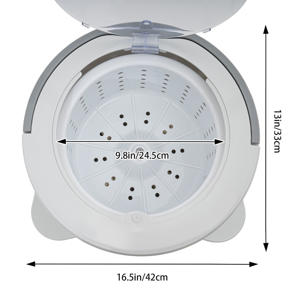 Portable Mini Manual Dehydrator Washing Machine Compact Washer Spin ...
