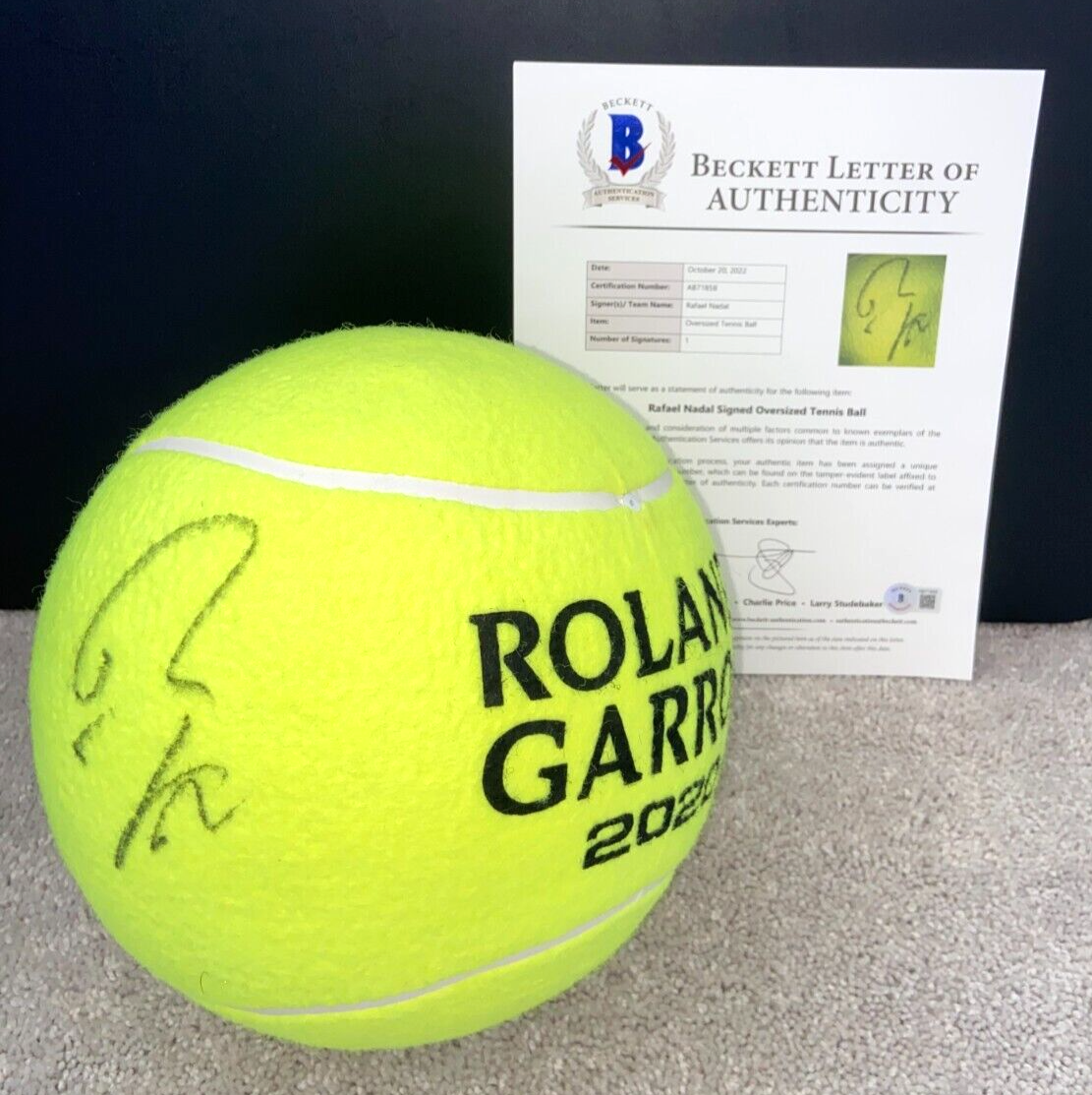 Rafael Nadal Autographed Memorabilia | Signed Photo, Jersey ...
